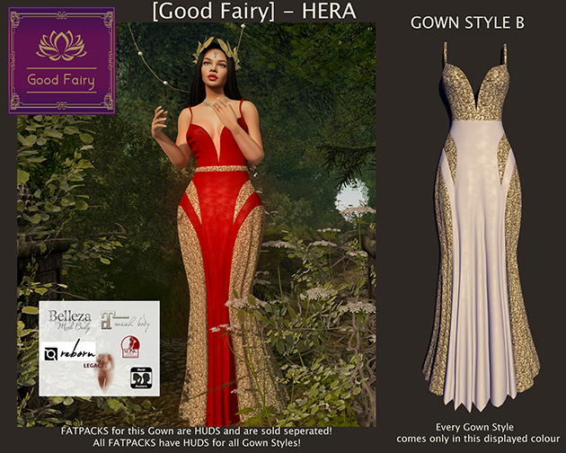 Second Life Marketplace - [Good Fairy] - Hera {Gown} *Style B*